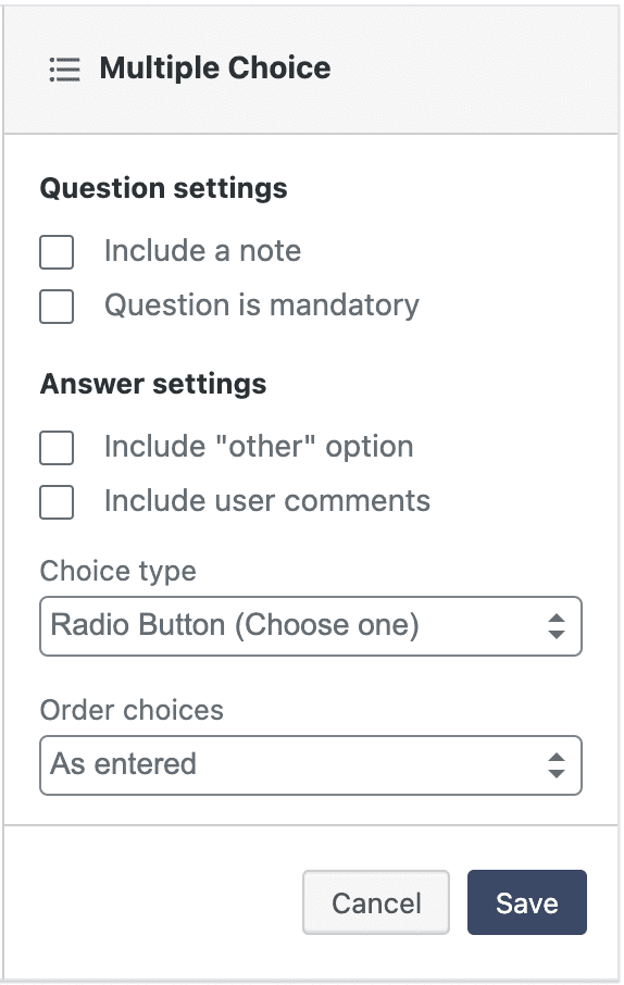 Multiple choice | Crowdsignal | Get the responses you need, anywhere
