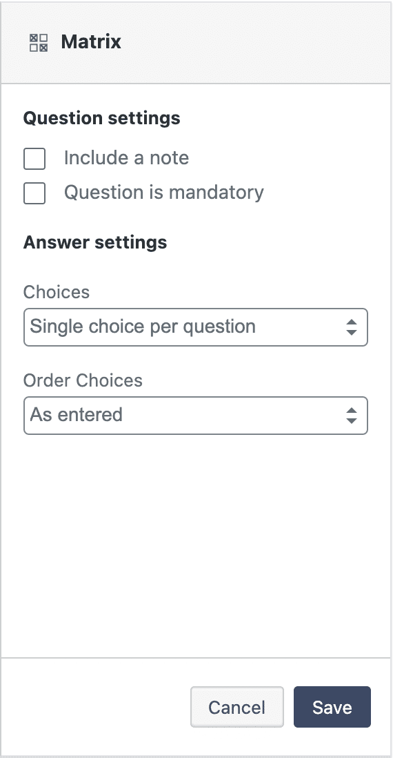 Matrix/Likert | Crowdsignal | Get the responses you need, anywhere