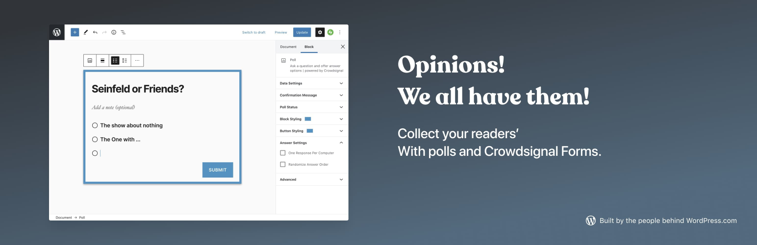 Crowdsignal Forms | Crowdsignal | Get the responses you need, anywhere