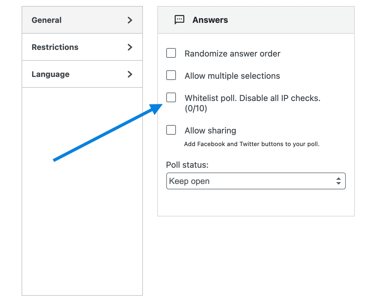 Poll Whitelisting | Crowdsignal | Get the responses you need, anywhere