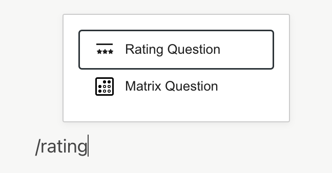 The Rating Block | Crowdsignal | Get the responses you need, anywhere